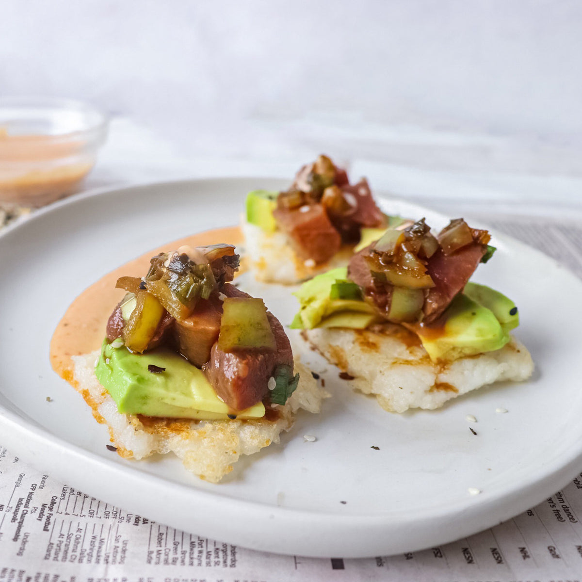 Bluefin Tuna Poke Crispies – SoPo Seafood